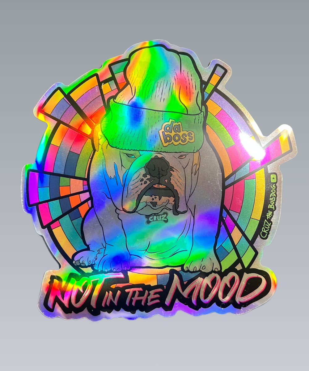 Not in the Mood Hologram Sticker – Vancity Vanlife